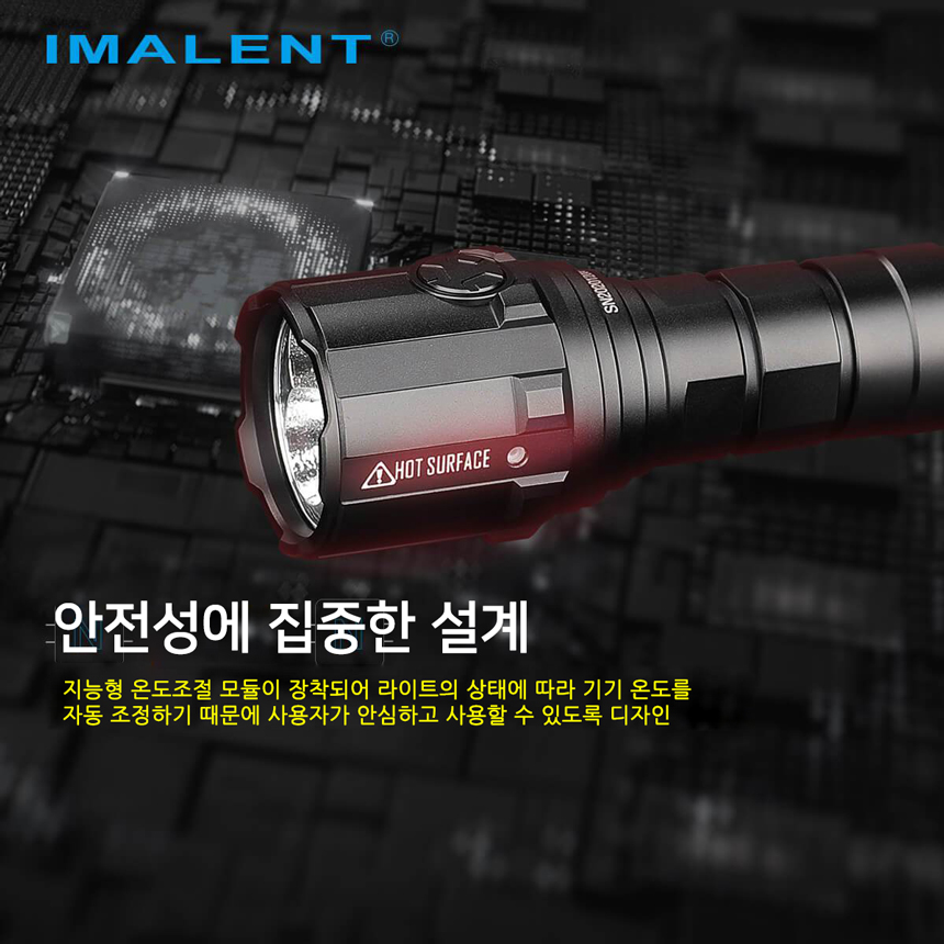 IMALENT [IMALENT] R30C 9000루멘 손전등 소형 EDC 써치 휴대 - 핫트랙스