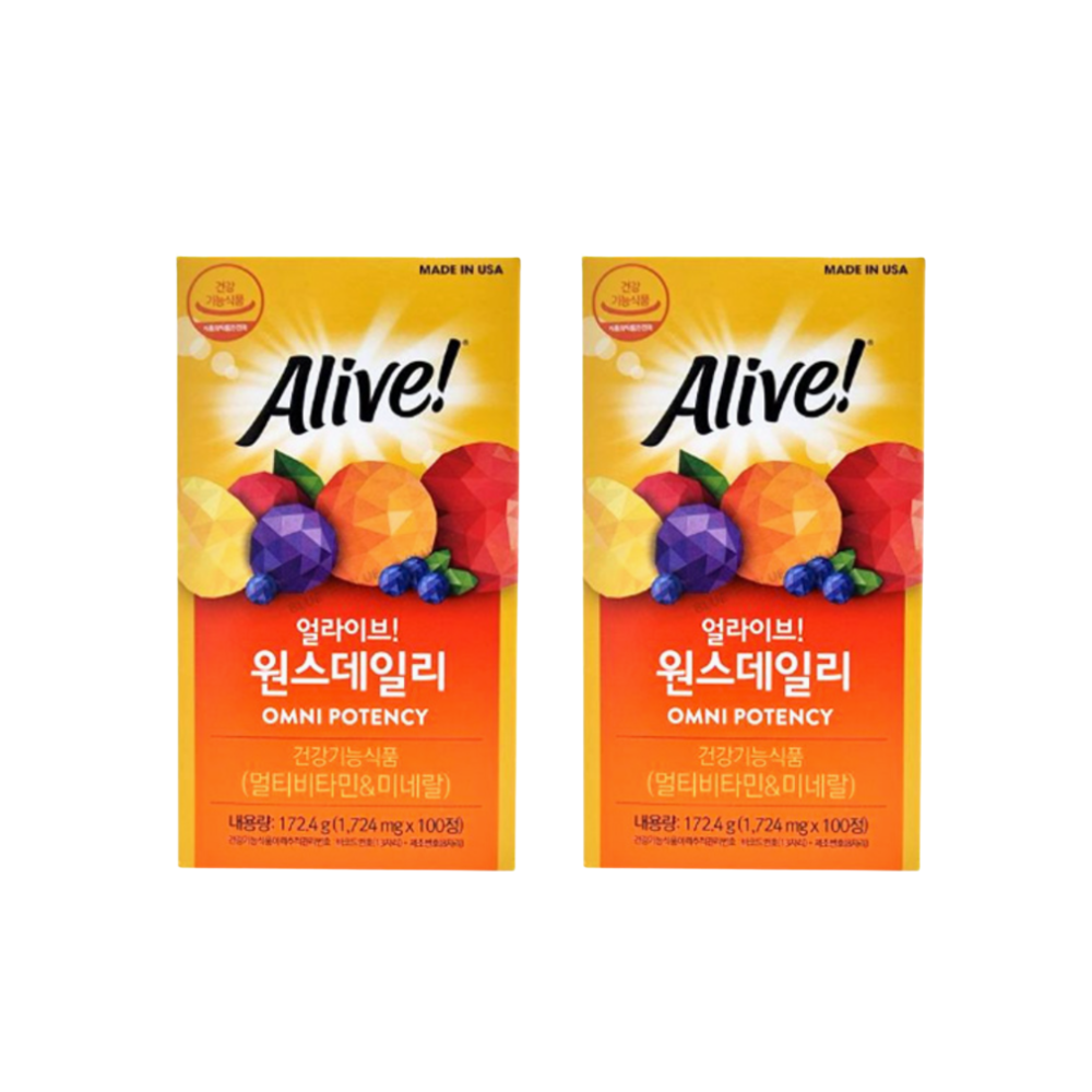 Alive Once Daily Multivitamin 100 tablets, 2 boxes - EveryMarket